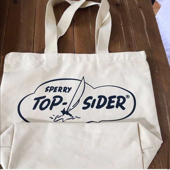 Sperry | Bags | Sperry Canvas Logo Tote Bag | Poshmark
